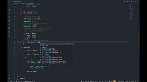 C Doubly Linked List Insertion At End Youtube