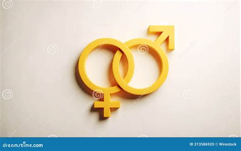 Ai Generated Illustration Of Intertwined Male And Female Gender Symbols