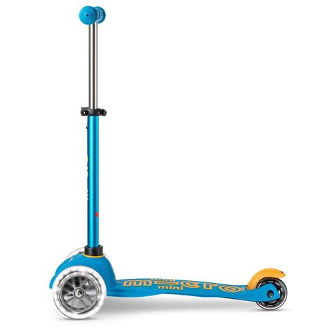 Самокат Mini Micro Deluxe Blue Ocean LED (голубой) — купить в интернет ...