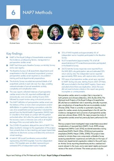 Nap7 Report The Royal College Of Anaesthetists