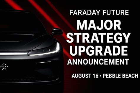 Faraday Future To Unveil Dual Flywheel Strategy At Pebble Beach Ffai