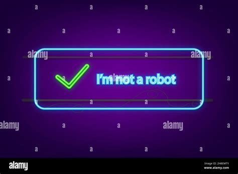 Captcha I Am Not A Robot On Laptop Screen Vector Stock Illustration