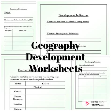Teach Development With Our Adaptable Ks3 Geography Worksheets