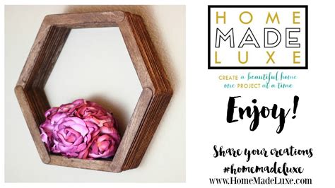 DIY Hexagon Shelf By Home Made Luxe YouTube