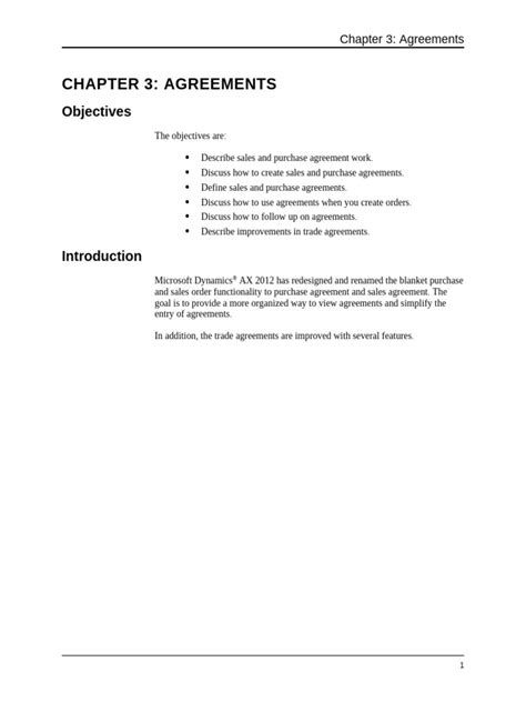 Ax2012 Enus Wn Scm 03 Agreements Pdf