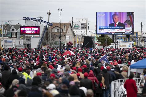 Trump Rally In Wildwood New Jersey Features Clashes With Protesters
