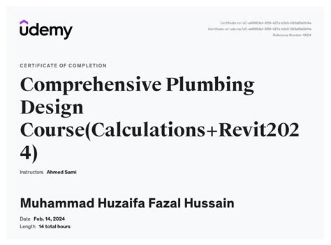 M Huzaifa Fazal Hussain On Linkedin Udemy Course Completion Certificate