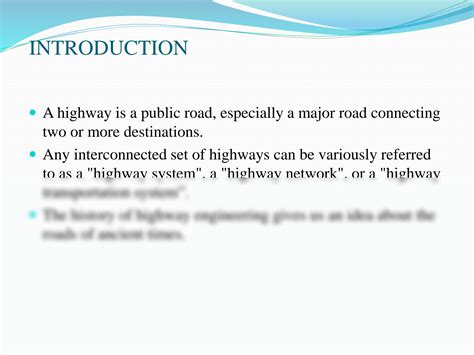 SOLUTION Civil Highway Network System Ppt Studypool
