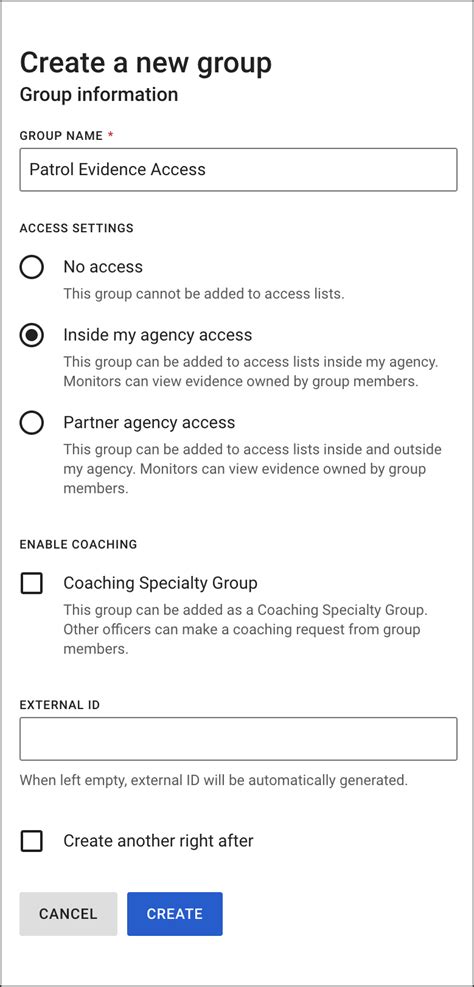 Configure Non Hierarchical Evidence Access In Command Hierarchy