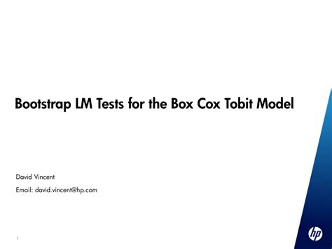 pdf bootstrap lm test for the box coxtobit model