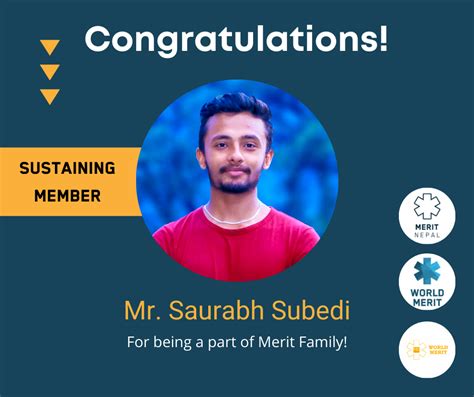 Merit Nepal Congratulations Mr Saurabh Subedi For