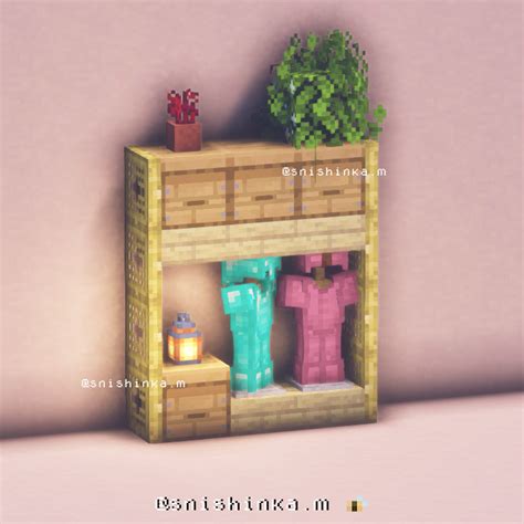 Minecraft Closet Design Coquette House Aesthetic Ideas De