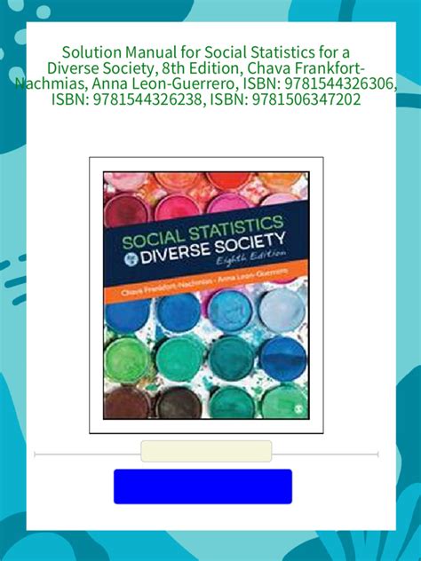 download the full pdf version of solution manual for social statistics