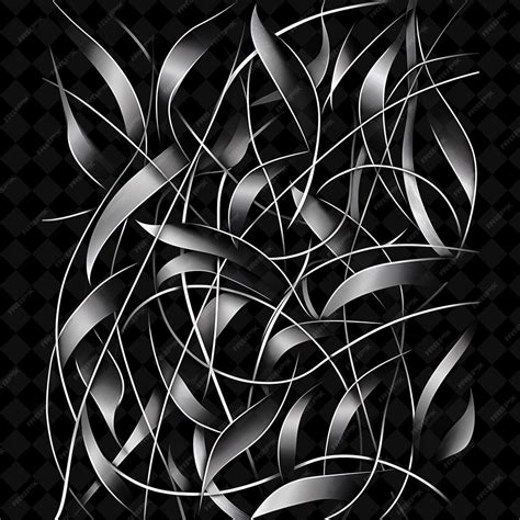 Abstract Trellis Made From Metal Asymmetrical Design With Ai Outline