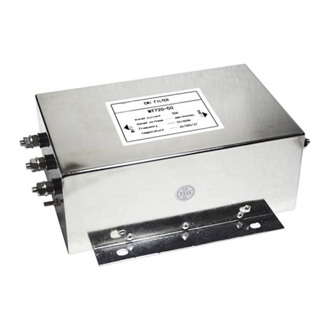 50a 3 Phase Emi Line Filter 2 Stage