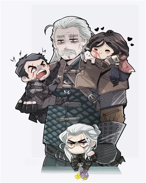 Dad Wolf And His Pack By Ladycibia R Imaginarywitcher