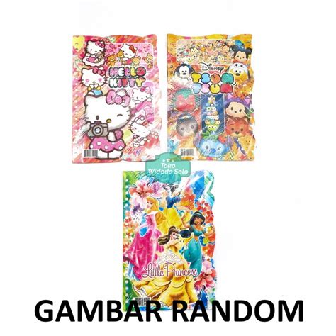 Jual Kertas Isi Binder Loose Leaf Fancy Kartun Putri A5 Note Cewek