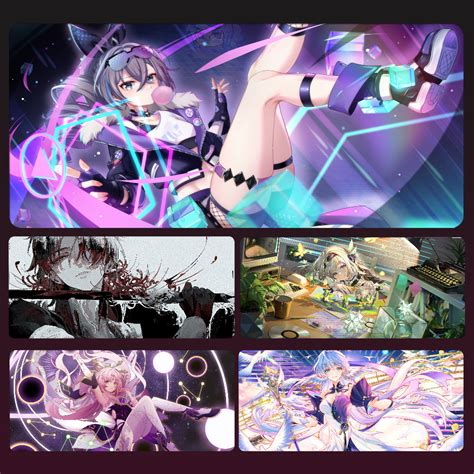 Honkai Star Rail Mouse Pad Kafka Ruan Mei Sier Wolf Jingliu Huo Firefly Xxl