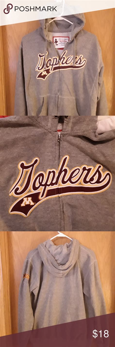Mn Gopher Ladies Hoodie Size M American Classic Mn Gopher Ladies Hoodie Size M American Classic