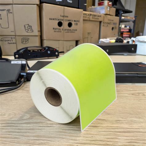 Adhesive Paper Stickers Commercial Packaging Thermal Colored Barcode