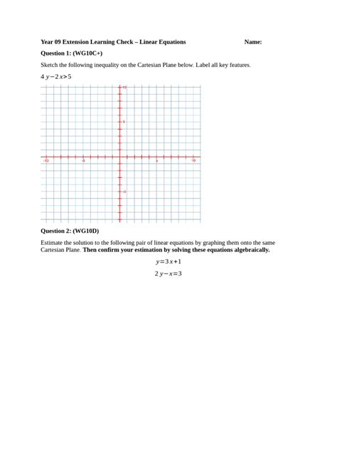 Ext Graphing Inequalities And Simultaneous Eq Pdf Teaching Methods And Materials