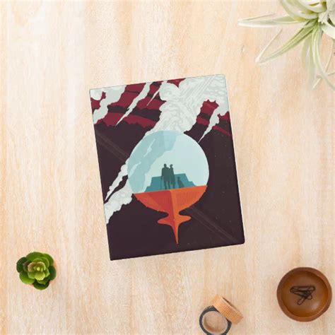 Retro Space Poster Cassini Mission To Saturn Mini Binder Zazzle