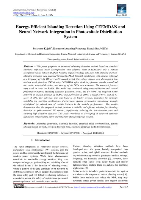 Pdf Energy Efficient Islanding Detection Using Ceemdan And Neural