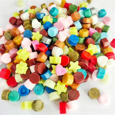 무배 실링왁스 500g 혼합 색상 화재 페인트 왁스 입자 수제 Diy 초대장 레터 헤드 씰링 레트로 티몬