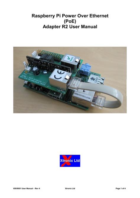 pdf raspberry pi power over ethernet poe adapter r2 user · pdf