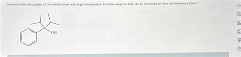 Solved Determine the structures of the methyl ester and | Chegg.com