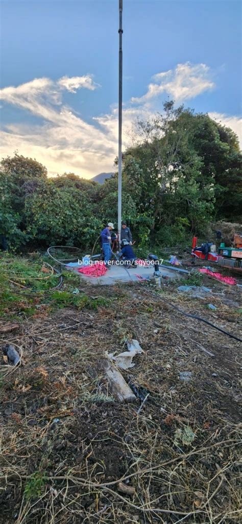 산방산 탄산온천 수중모타 펌프 교체 작업 온천시공실적 주식회사 지오원