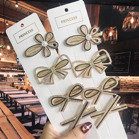 Badu Bg Ръчно изработени перли големи лъкове цветя щипки за коса фиби за жени момичета