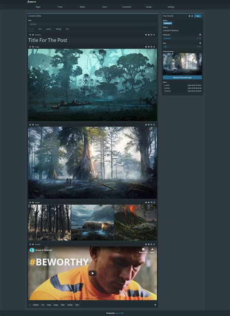 Screenshot From Content Editor Working Hard To Get This Cms Launched In May Rlaravel
