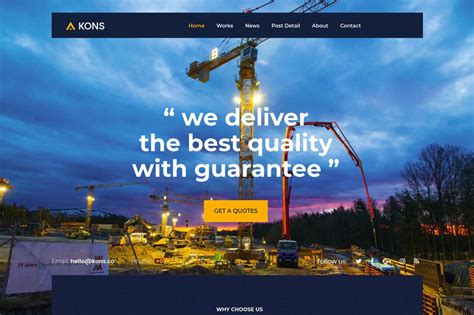 Item Kons Construction And Building Drupal 8 Theme By Symphonythemes Shared By G4ds