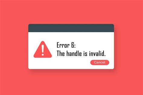 Fix The Handle Is Invalid Error In Windows 10 Techcult