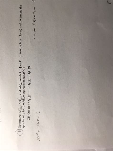 solved 5 determine as x ahxn and ago each in kj mol to