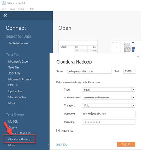 github rainmankim tableau server cloudera data extraction how to extract data from cloudera