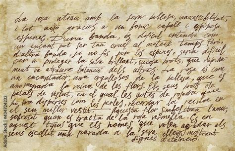 Old Manuscript Vintage Letter Handwriting Calligraphy Texture Abstract