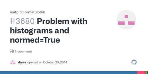 Problem With Histograms And Normed True Issue Matplotlib Matplotlib GitHub
