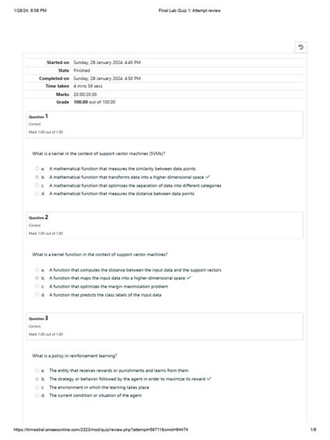 ai fundamentals source quizzes pdf support vector machine machine