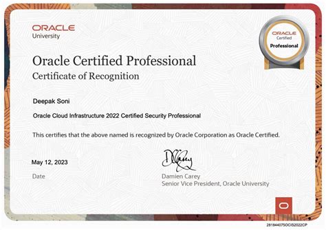 Deepak Soni On Linkedin Cloud Security Infrastructure Network Oracle Learning Success