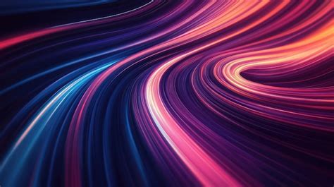 Abstract Background With Swirling Luminous Lines Creating A Dynamic And Fluid Visual Effect