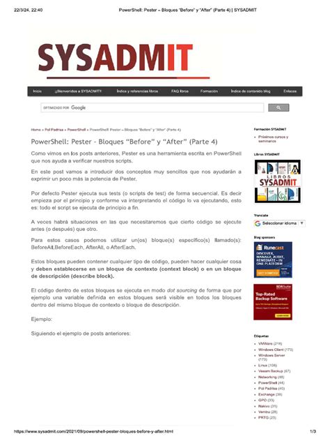 powershell pester bloques before y after parte 4 sysadmit pdf