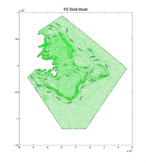 The Horizontal Finite Element Grid Slns2 Used In The Numerical Model Download Scientific