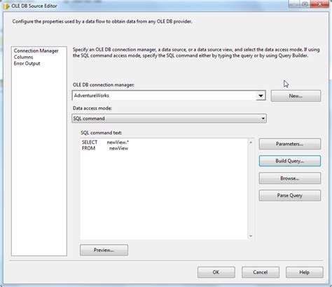 Ssis Data Transform Task From Access To Excel