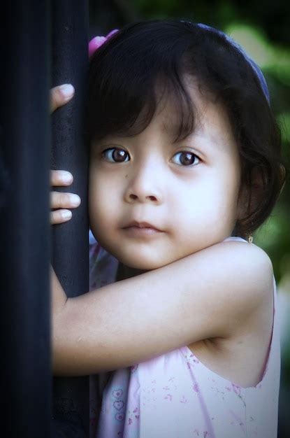 Premium Photo Close Up Portrait Of Cute Girl