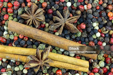 세트 시나몬 스틱 향기로운 스타 아니스 모듬 후추 아시아 향신료 갈색에 대한 스톡 사진 및 기타 이미지 갈색 건강한 생활방식 건조한 Istock