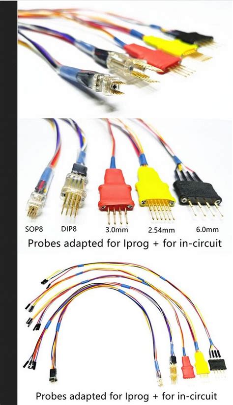 Probes Adapters For In Circuit Ecu Work With Iprog Programmer And