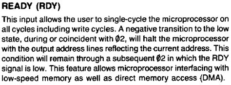 best practice to implement wait state on 6502 cpu electrical