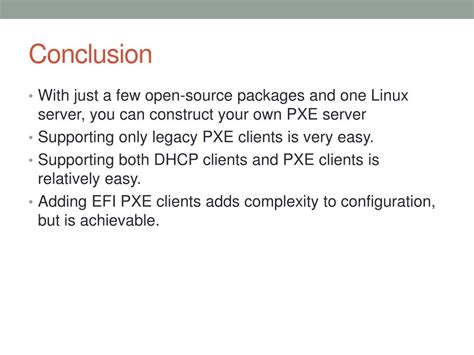 Ppt Creating A Legacy And Efi Pxe Server Using Pxelinux Powerpoint Presentation Id1881173